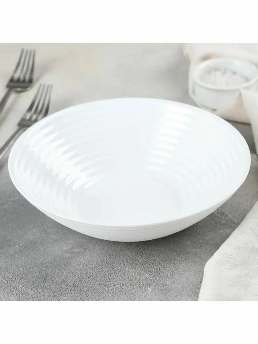 Салатник DELI Relief, 450 мл, опаловое стекло