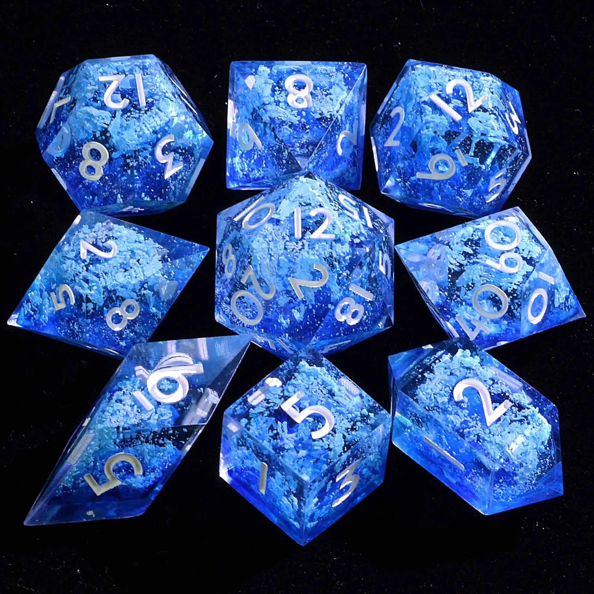 Набор кубиков DD Dice Frozen Fracture D20 x 9