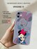 Чехол на Apple iPhone 11 / Айфон 11 с принтом "Минни с кроликом"