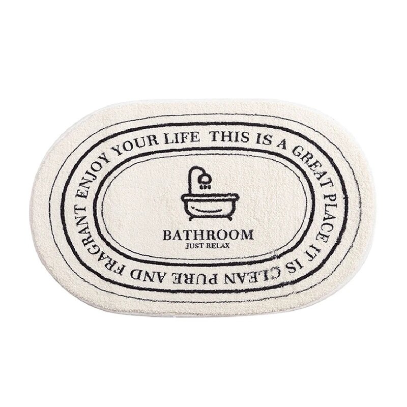 Антискользящий коврик для ванной Thick faux cashmere L60xW40cm, style6 Bath Mat