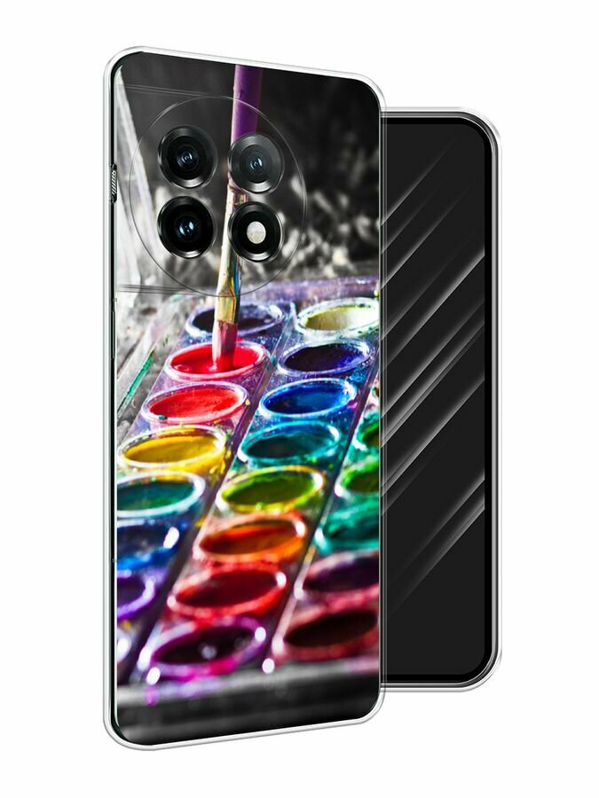 Чехол на OnePlus 11 / Ван Плас 11 с принтом "Палитра красок"