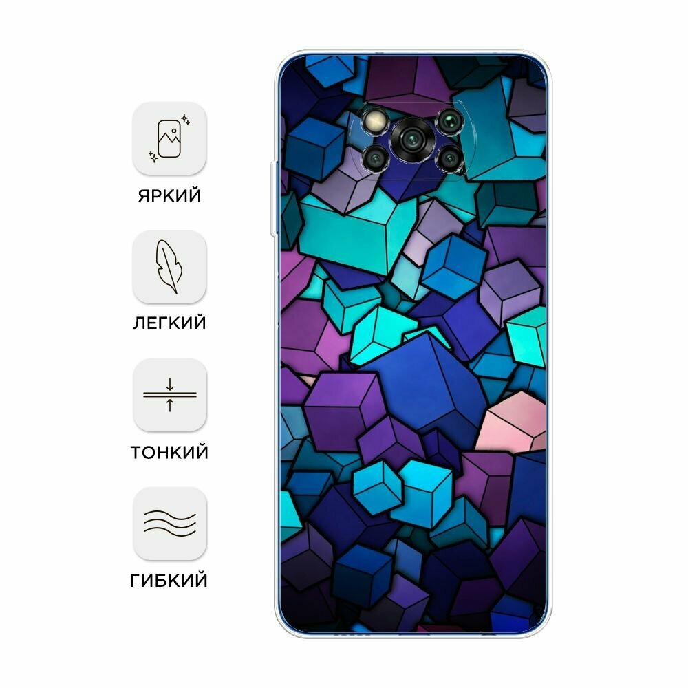 Чехол на Xiaomi Poco X3/X3 Pro / Поко X3/X3 Pro с принтом Геометрия 5 — фото 1