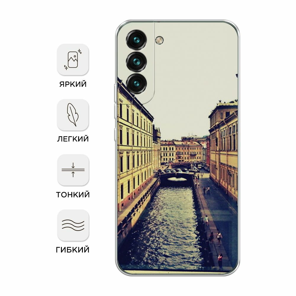 Чехол на Samsung Galaxy S22 / Самсунг Галакси S22 с принтом "Санкт-Петербург" — фото 1