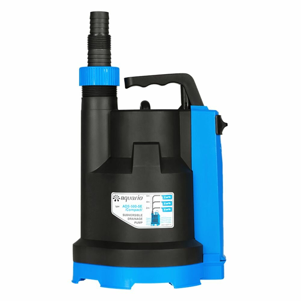 Дренажный насос Aquario (Акварио) ADS-500-5E/Compact (H-7 м. Q-200 л/мин) арт. 1015
