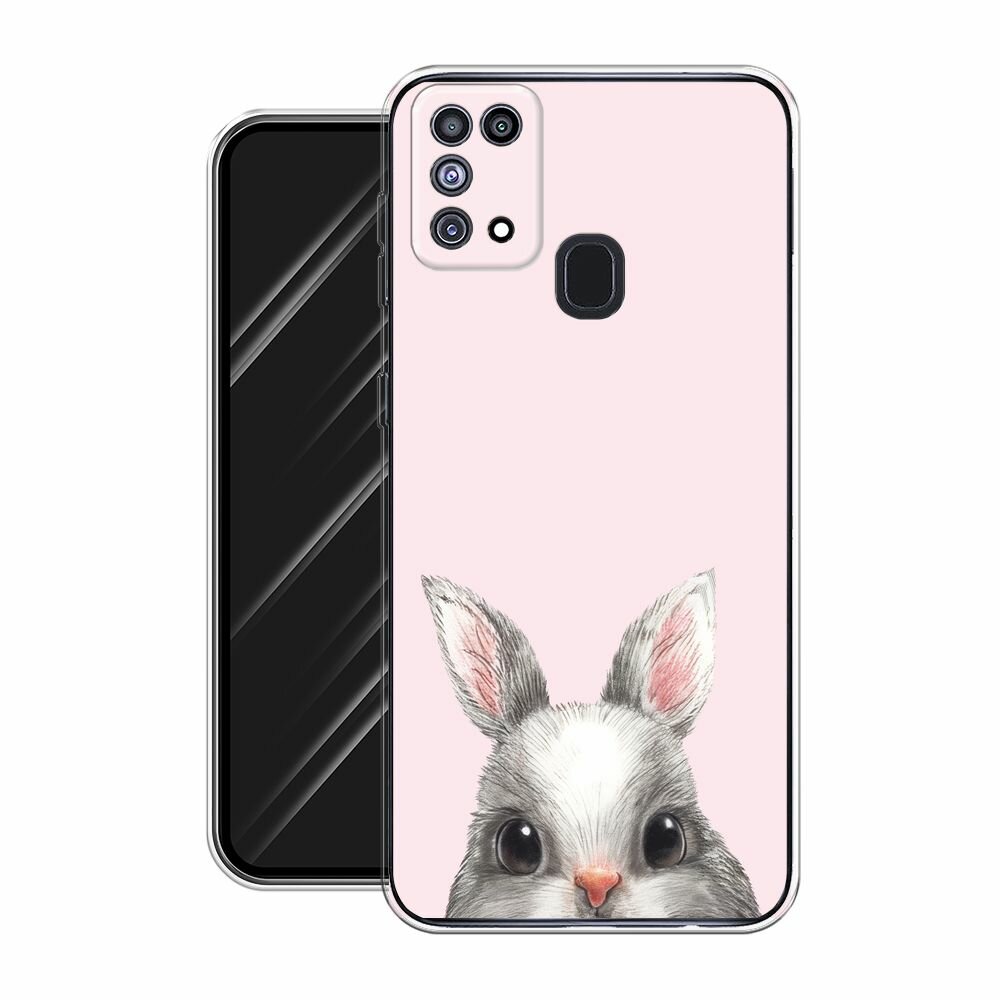 Чехол на Samsung Galaxy M31 / Самсунг Галакси М31 с принтом "Карандашный кролик 1 - 8 марта" — фото 1