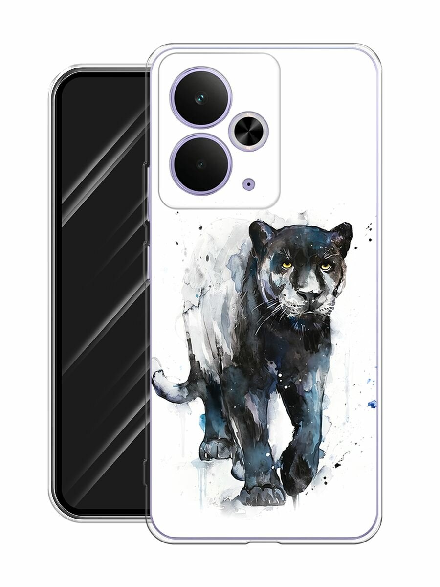 Силиконовый чехол на Realme 14T / Реалми 14Т с принтом "Пантера арт 3" — фото 1