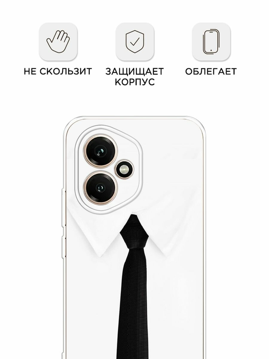 Силиконовый чехол на Honor 400 / Хонор 400 с принтом "Галстук" — фото 1