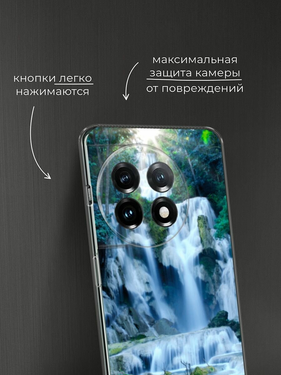 Силиконовый чехол на OnePlus 11 / Ван Плас 11 с принтом "Водопад 8" — фото 1