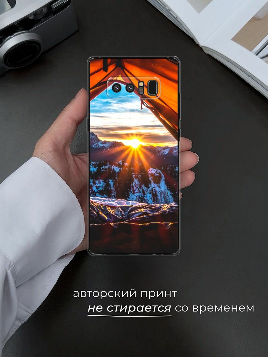 Чехол на Samsung Galaxy Note 8 / Самсунг Галакси Нот 8 с принтом "Горы 7" — фото 1