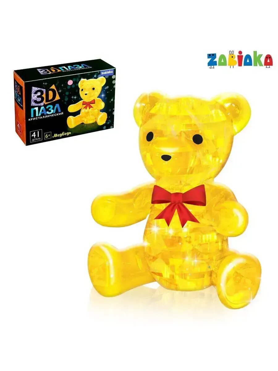 3D пазл головоломка Мишка