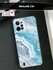 Чехол на Realme C31 / Реалми C31 с принтом "Нежно-голубой мрамор"