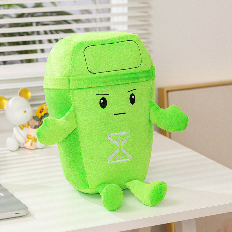 Мягкая игрушка-ведро для мусора с тканевой обшивкой для гостиной и спальной зоны