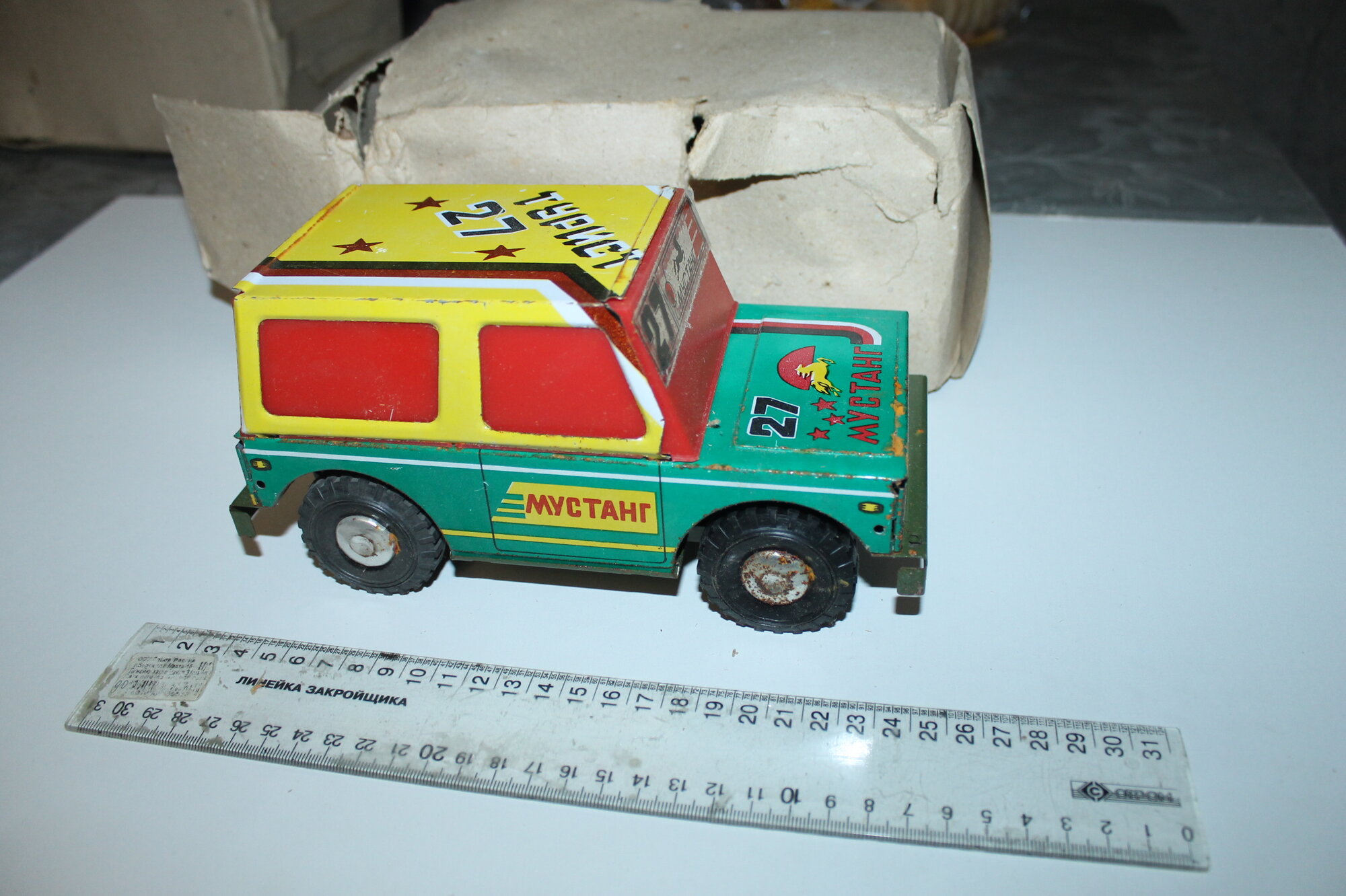 Машина СССР металл джип Мустанг