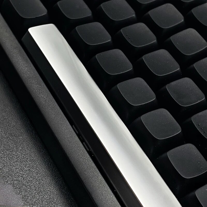 6,25U космическая металлическая клавиатура с вишневым профилем, игровая металлическая космическая клавиатура, индивидуальная гравировка/нерезанная клавиатура для MX-переключателя, механическая клавиатура, Silver - no word