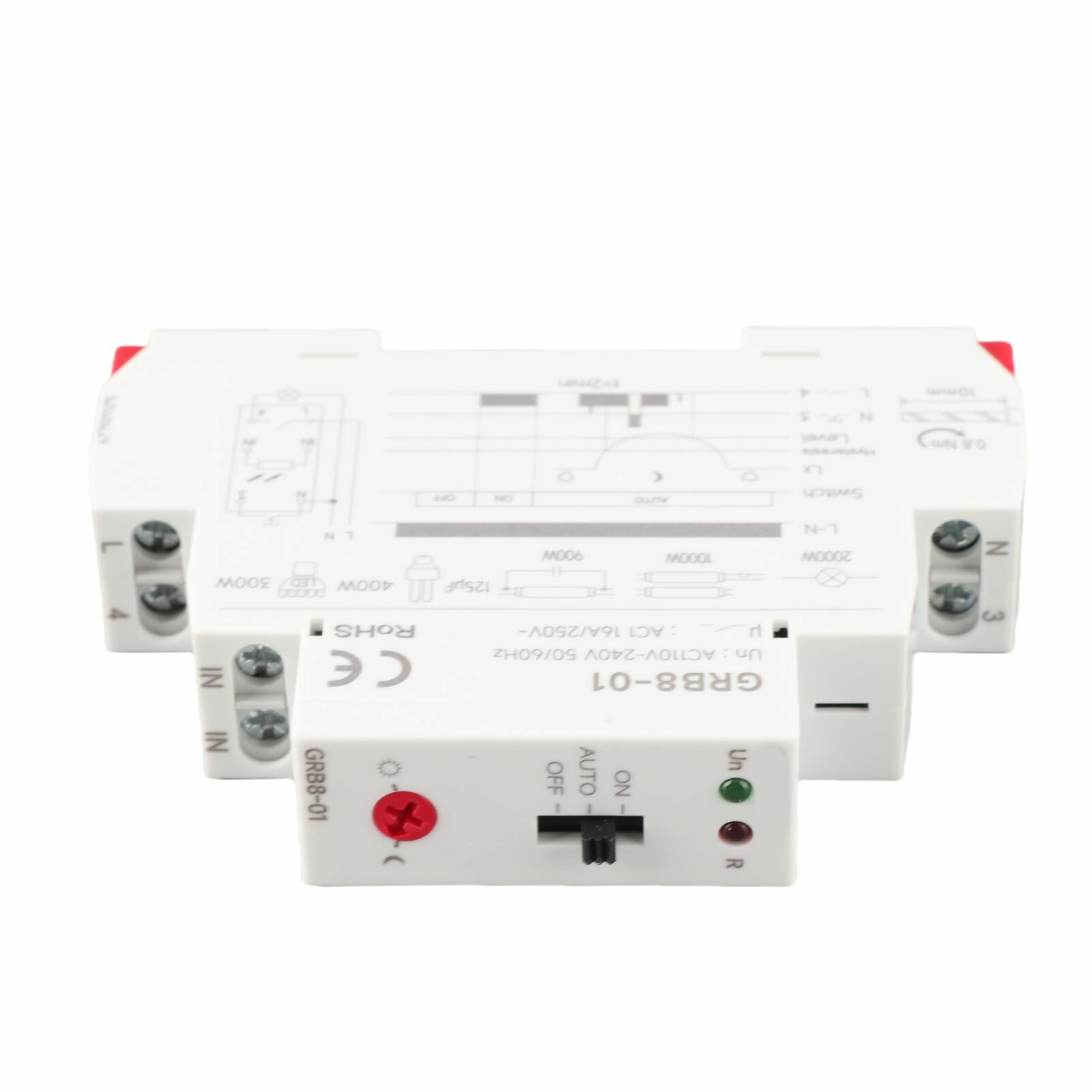 Реле Задержка управления освещением Релейный выключатель Элемент защиты от перегрузки GRB8 01 AC 110 В 240 В