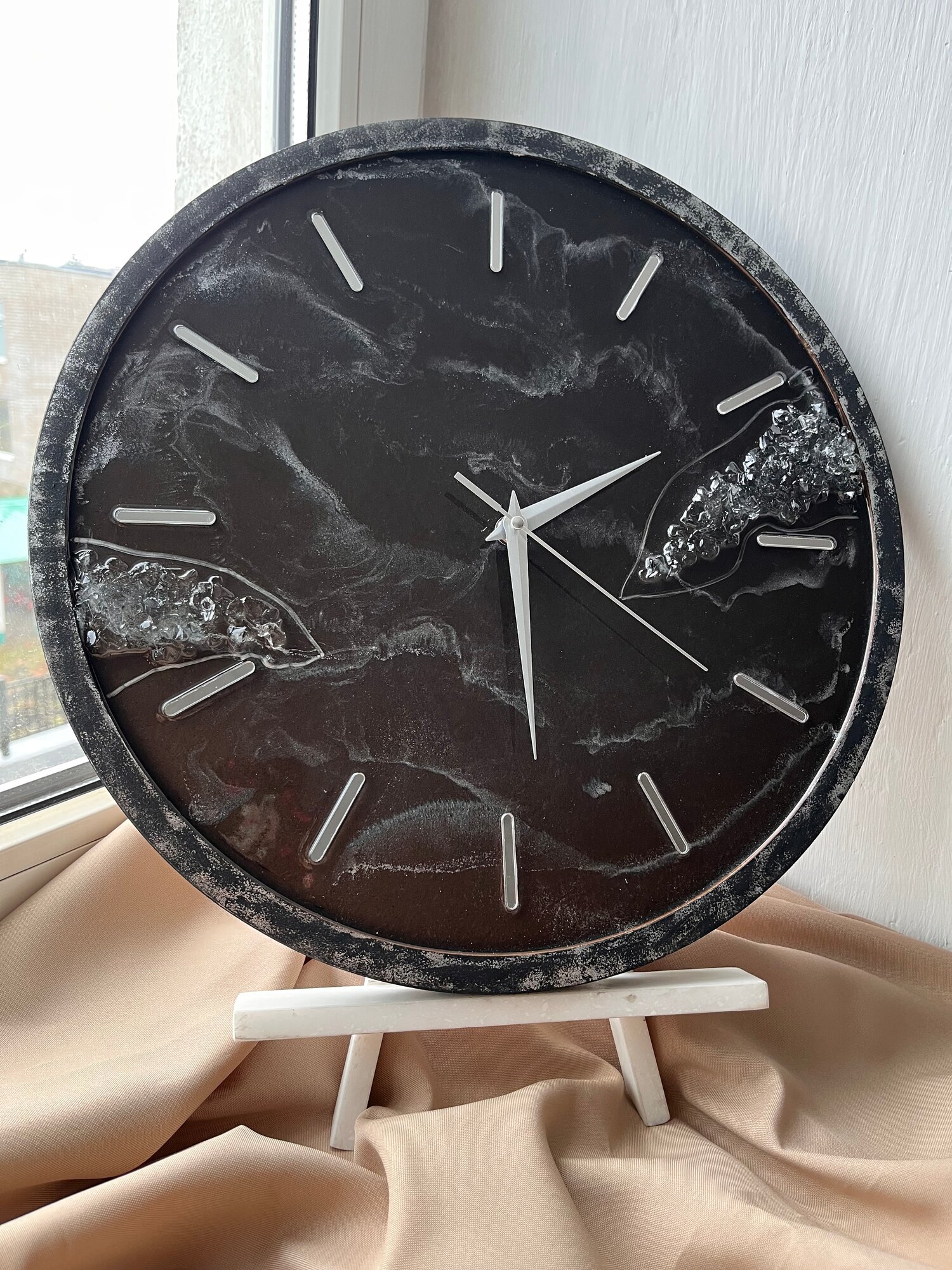 Часы настенные , эпоксидная смола