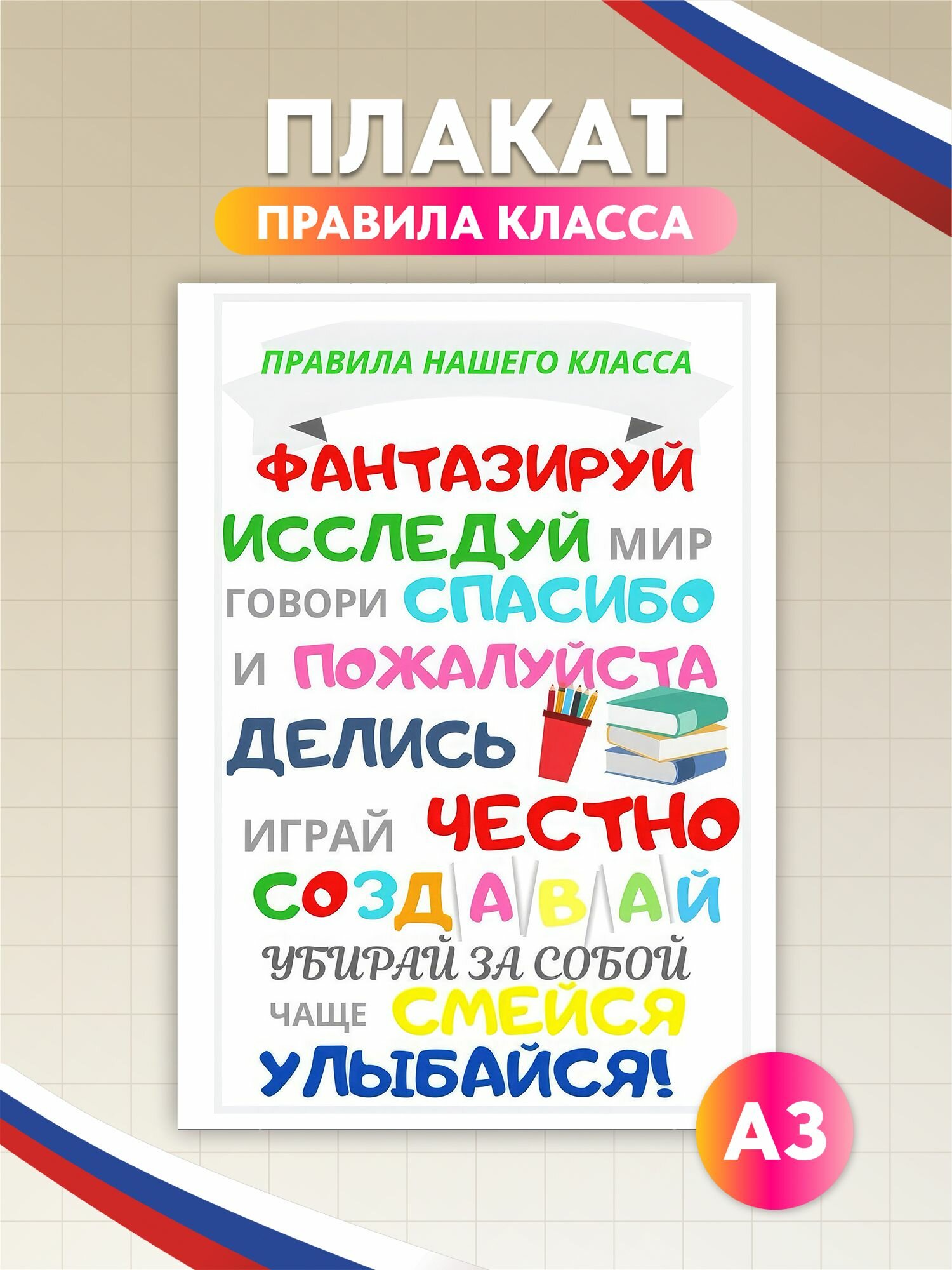 Правила класса плакат
