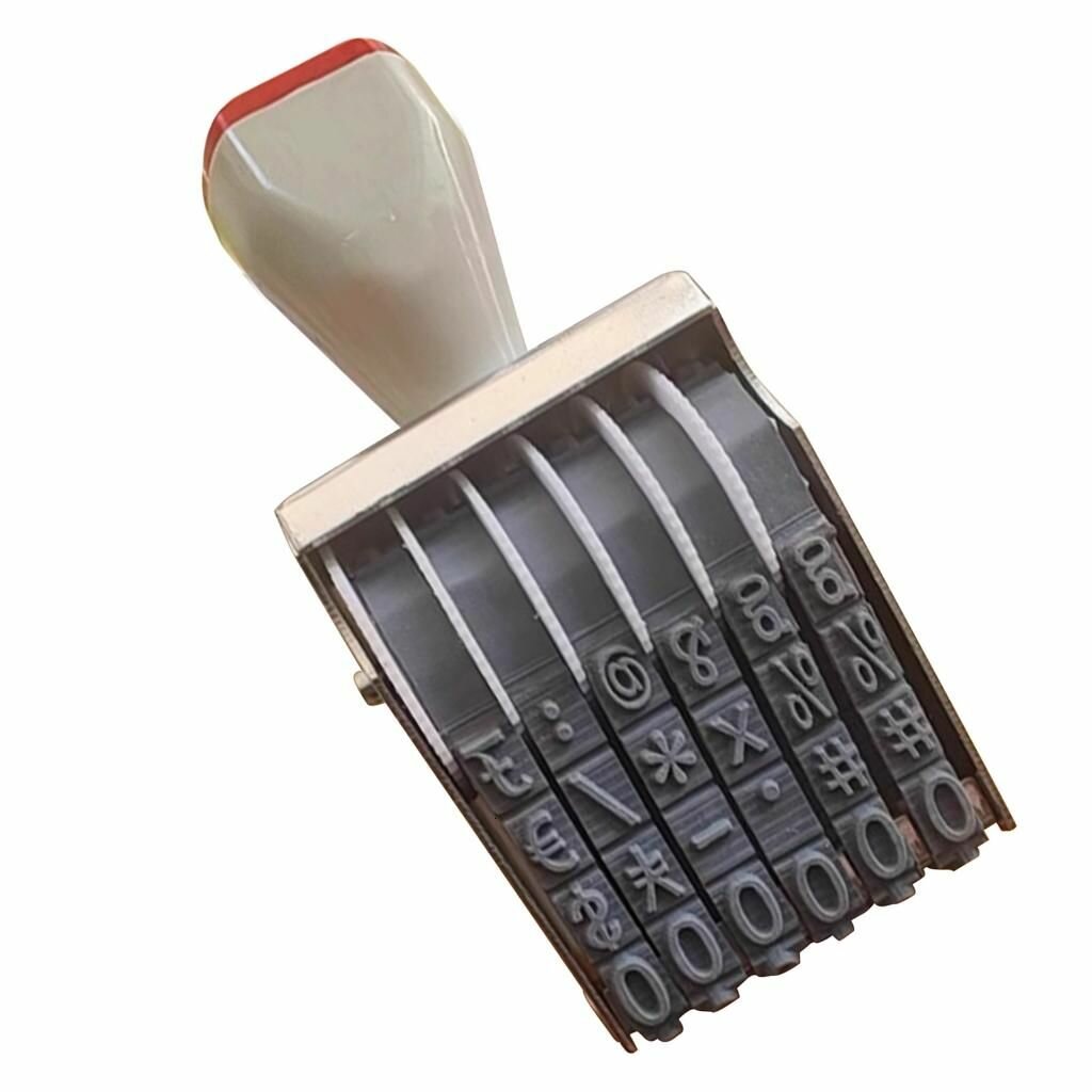 Вращающийся числовой штамп 0-9, - Стиль D