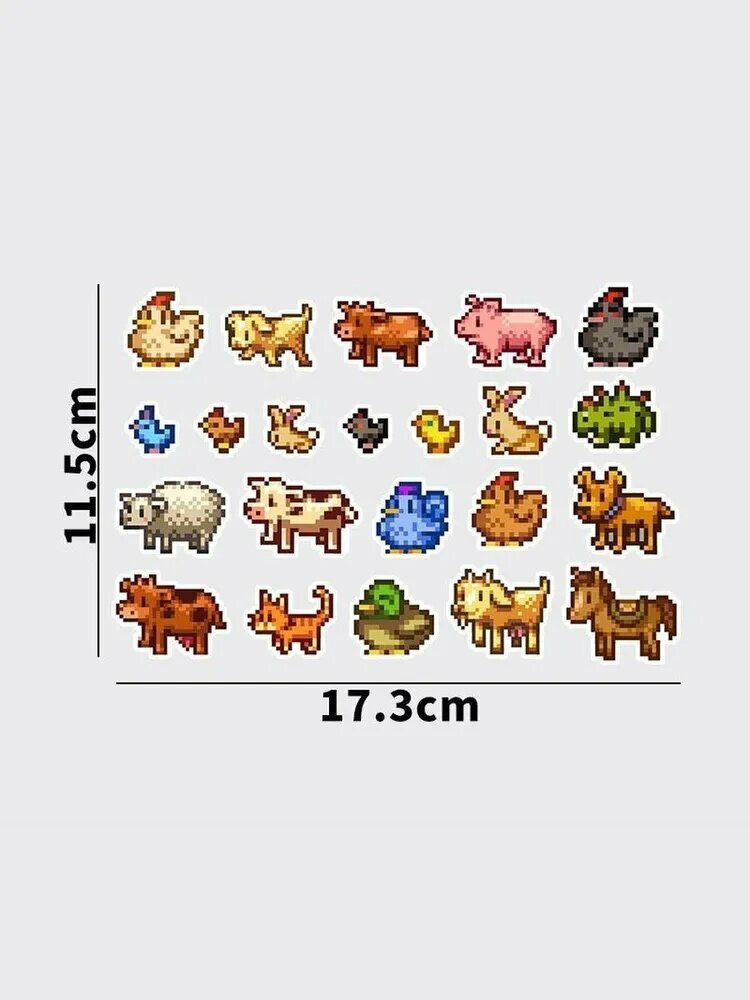 Магнитные наклейки stardew valley junimo, наклейки на холодильник