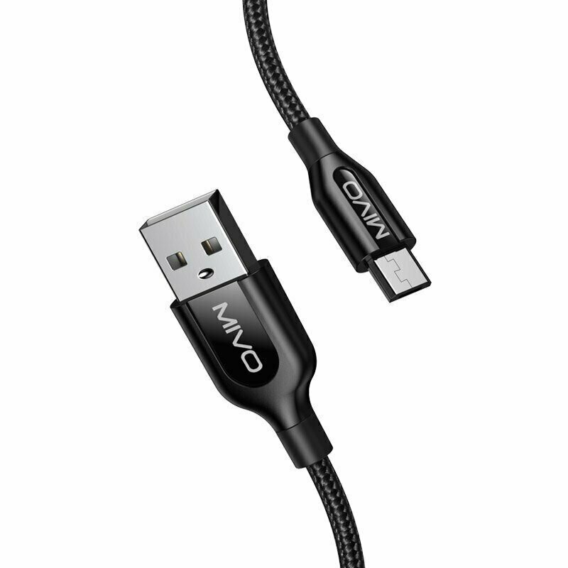 Кабель для зарядки телефона /USB-Micro USB Mivo MX-44M, 1м для Android/ Шнур с быстрой зарядкой / Провод для зарядки телефона