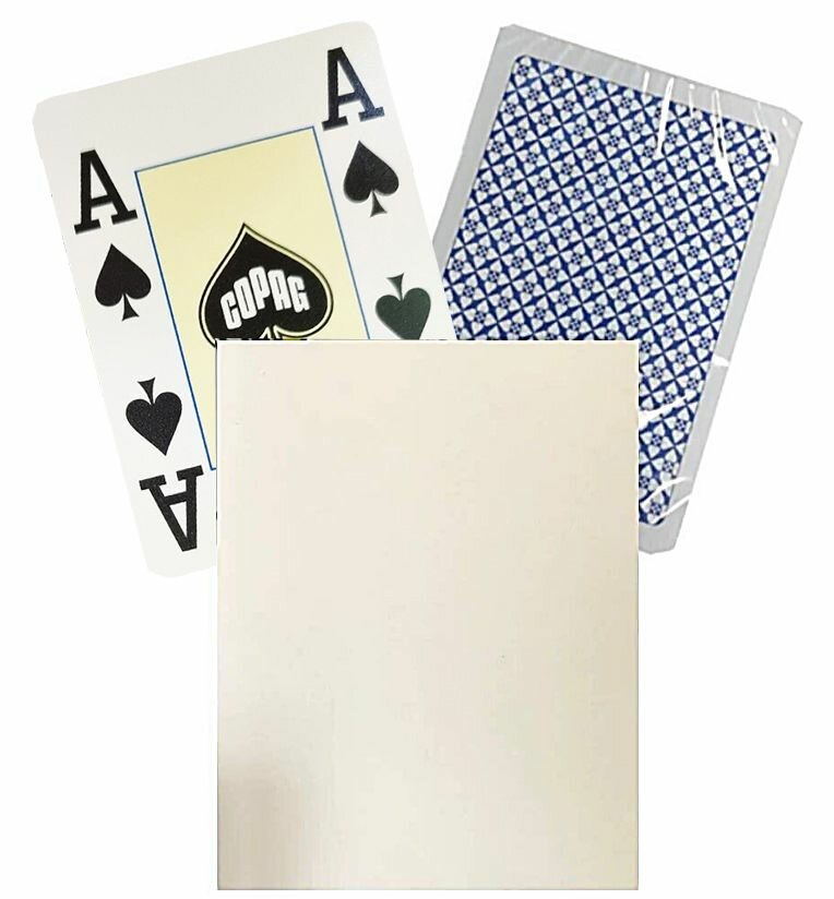 Карты "Copag Poker Tech Art jumbo index blue"
