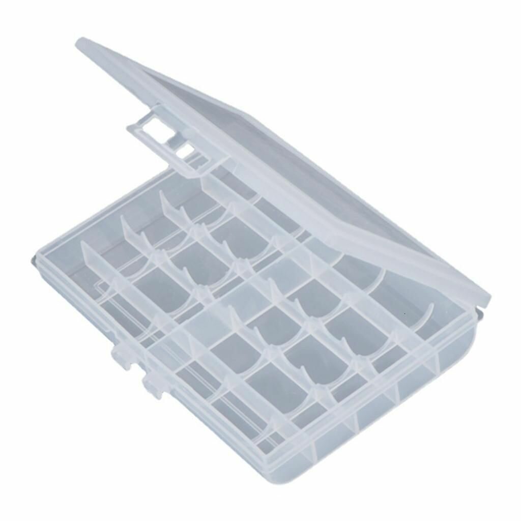 Пластиковый контейнер для батареек AA, Белый