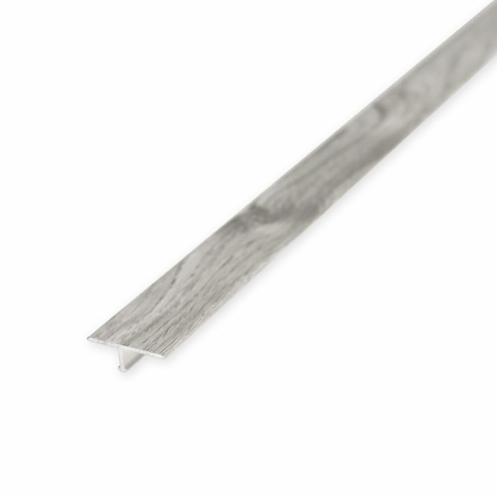 Порог алюминиевый стыкоперекрывающий разносторонний 900х23 мм Мелфорд грей