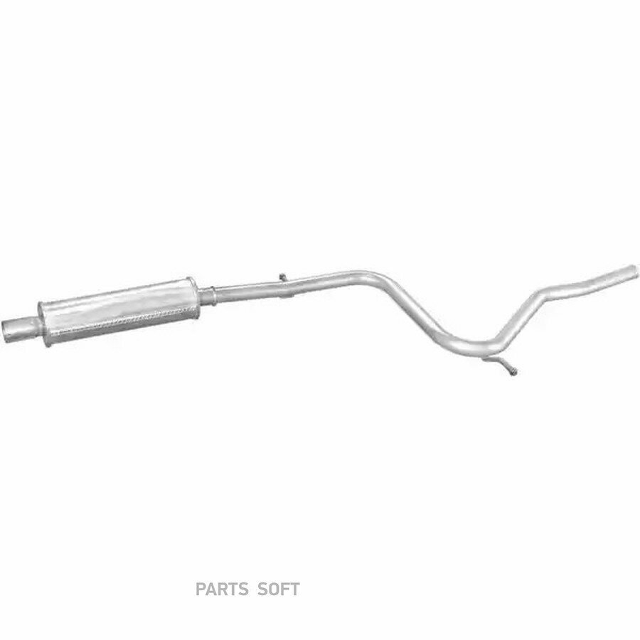 Глушитель средн часть FIAT: PALIO 1.2 8V 97-01 от официального дистрибьютора, POLMOSTROW, артикул 07411