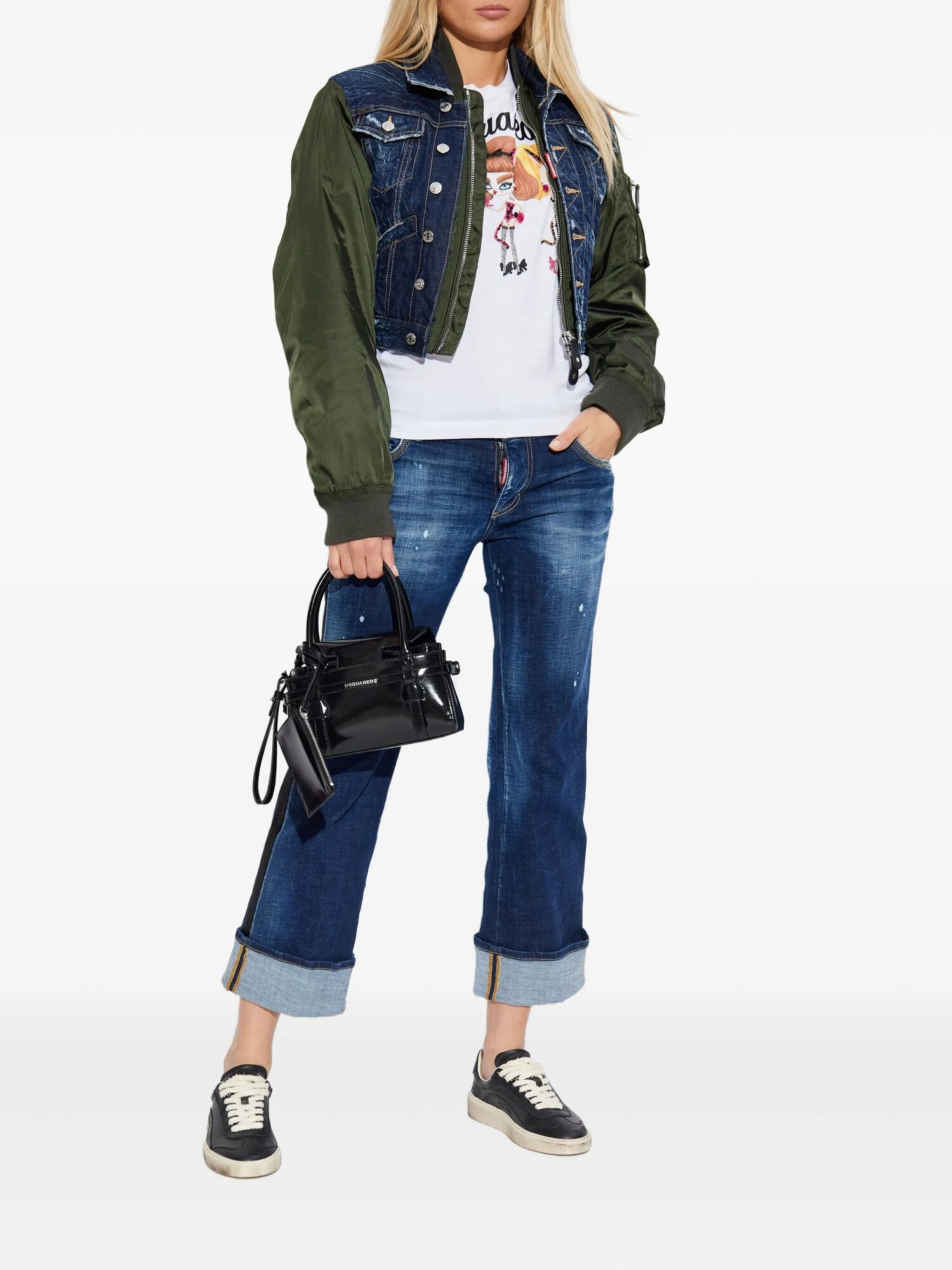 Куртка DSQUARED2, размер 36, green — фото 1