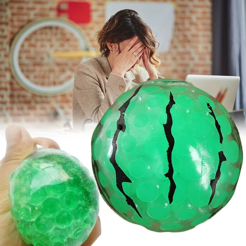 Мини-шарики для снятия стресса в форме фруктов, сжимаемые сенсорные игрушки.