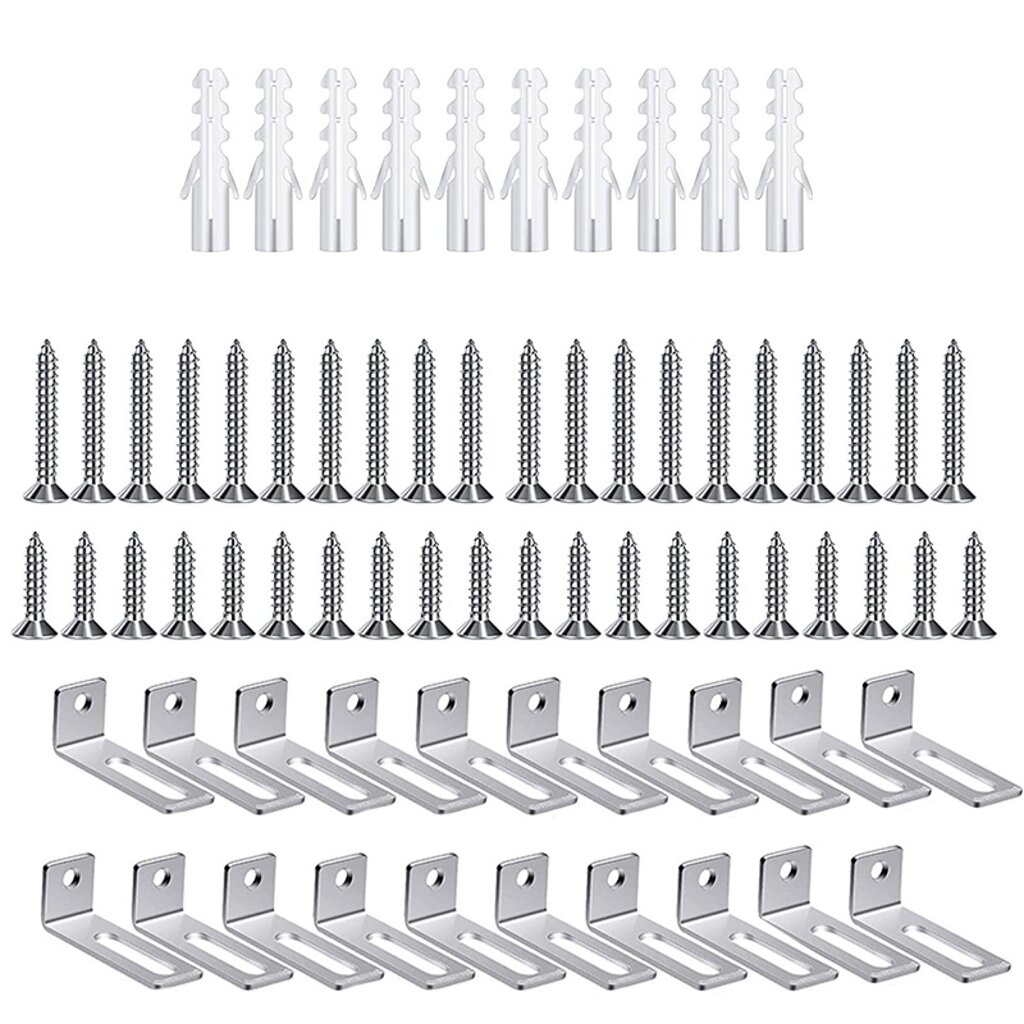 Набор Для Настенного Крепления Доски для письма Expert с 20 Отделениями, Постоянные Металлические Кронштейны для Офисного Использования