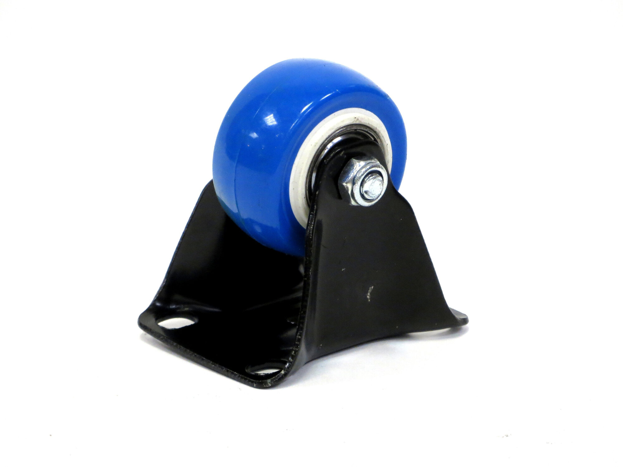 Колесо неповоротное HC-3307-PUR-040-BL (г/п 55кг, Ф 40мм), крепление платформа (941040)
