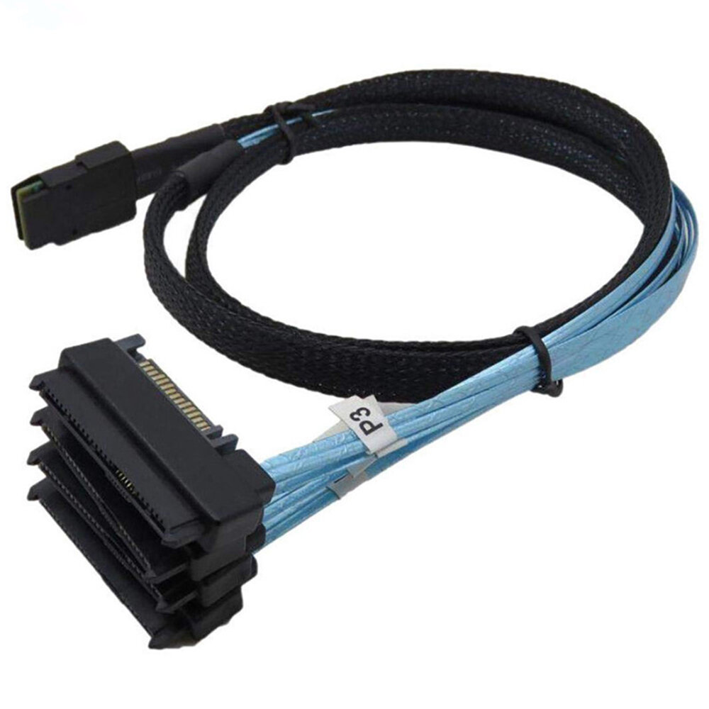 Кабель питания sata mini sas 36p sff-8087 с разъемом 29+15pin 4 sff-8482,1 м