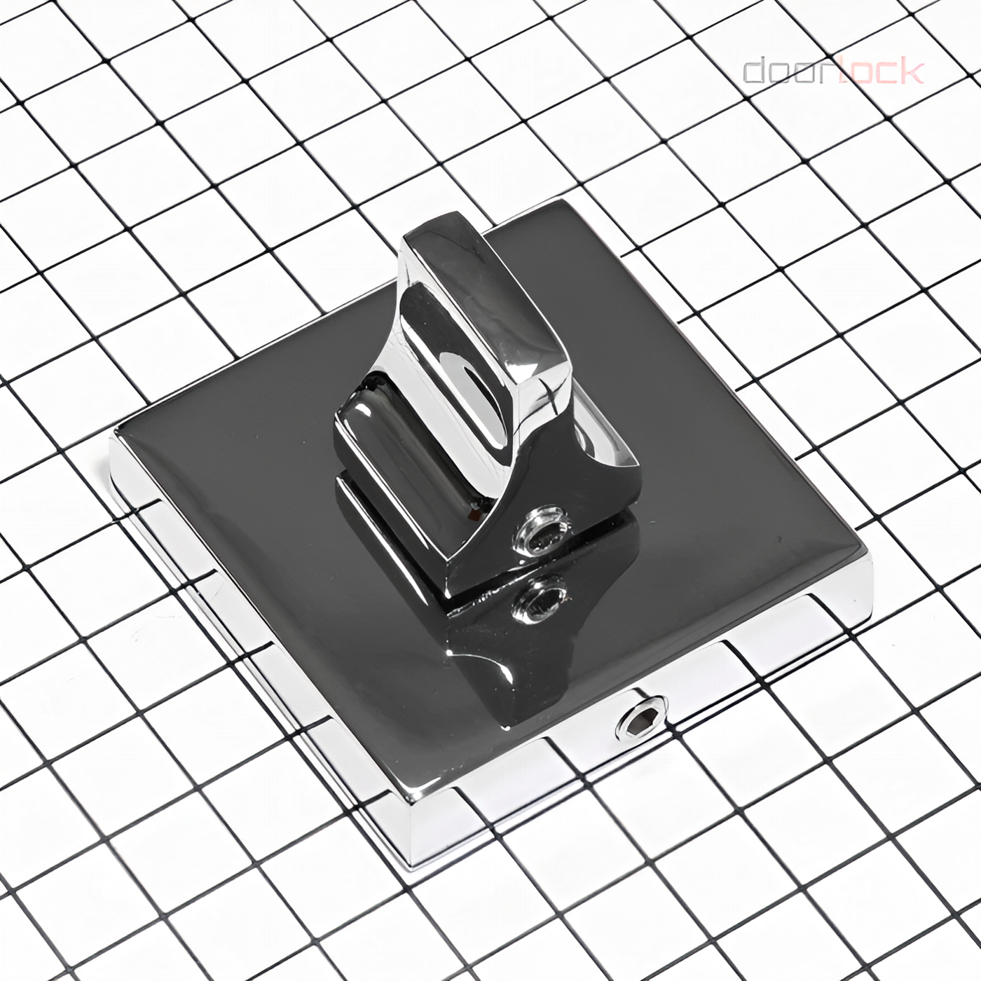 Завертка Doorlock DL TK08, для межкомнатной двери, 65x100 мм, цинковый сплав, полированный хром