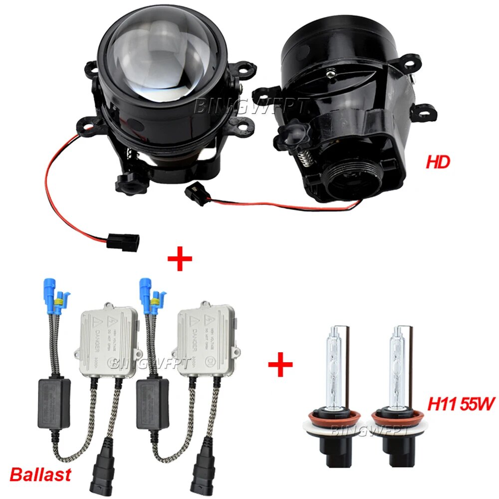 2 шт. для NISSAN Navara D40 Note E11 Pathfinder R51 Pixo UA0 3,0 дюймов регулируемый кронштейн HD Биксеноновые противотуманные фары HD Glass-HID-55W