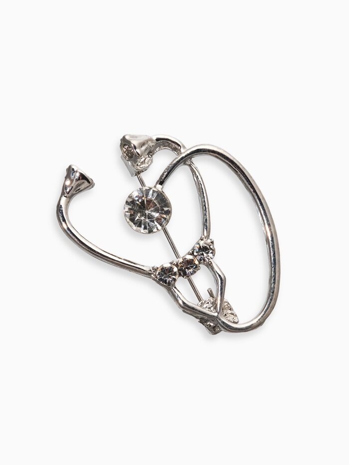 Брошь, стразы