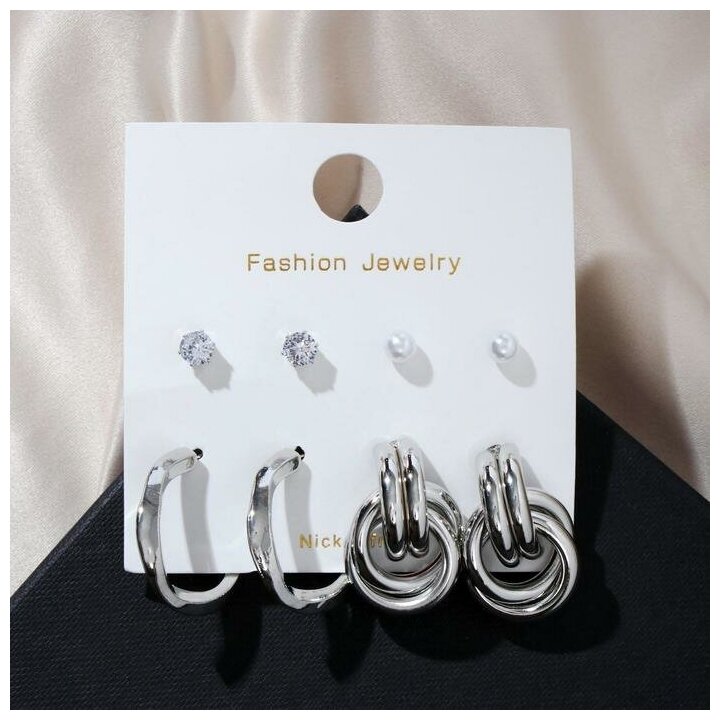 Серьги конго, пластик