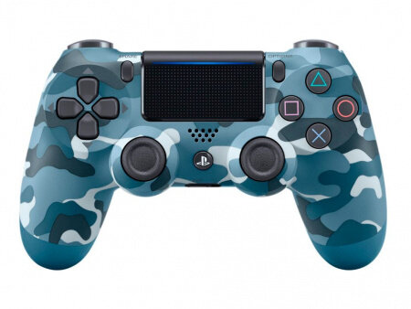 Беспроводной геймпад Sony DualShock 4 ver. 2 Blue Camouflage (синий камуфляж)