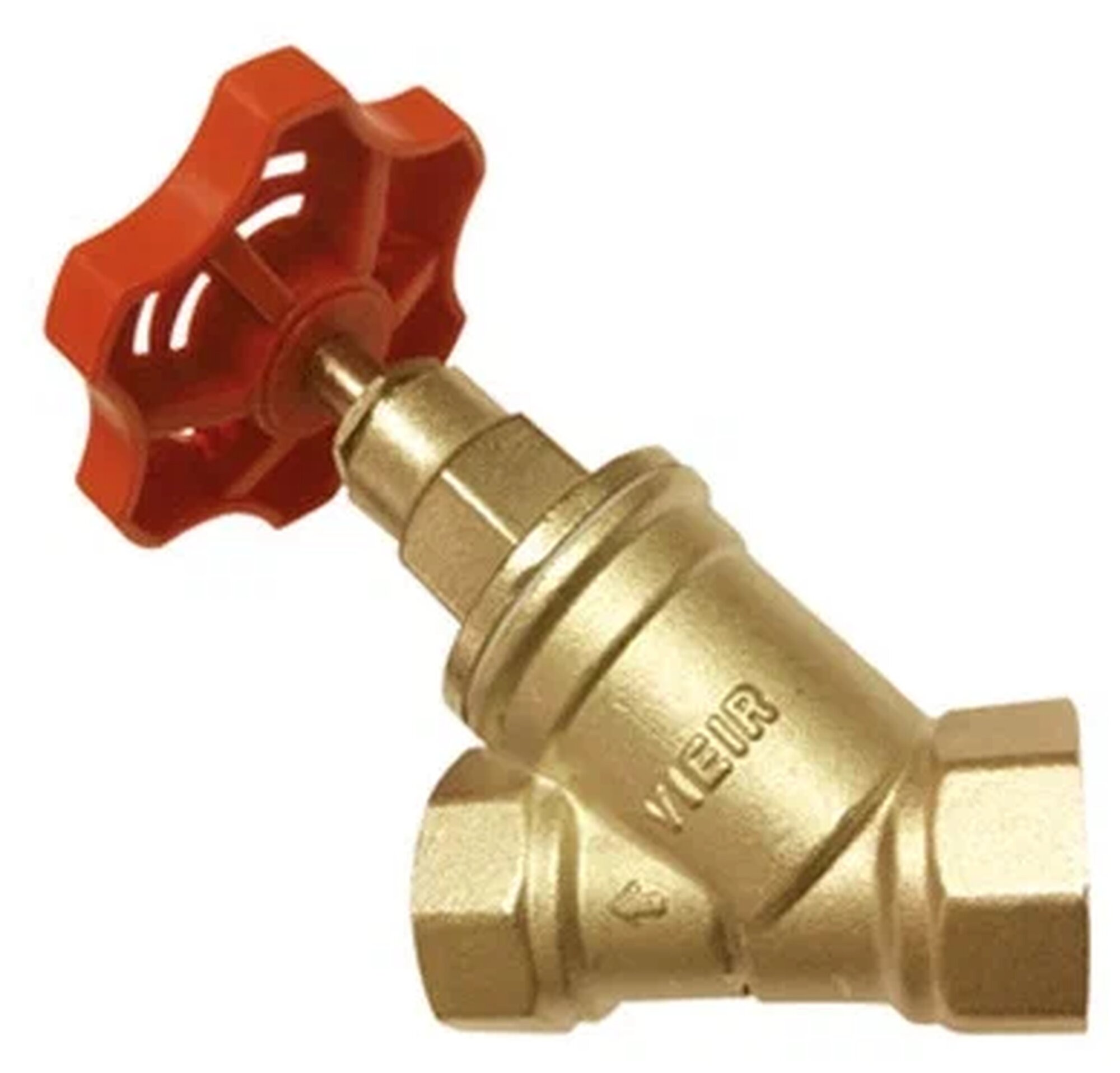 Вентиль ViEiR, прямоточный, запорно- регулировочный, 1", для водоснабжения