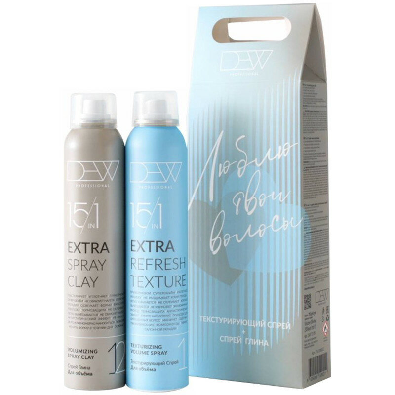 Набор текстурирующий спрей и глина для волос