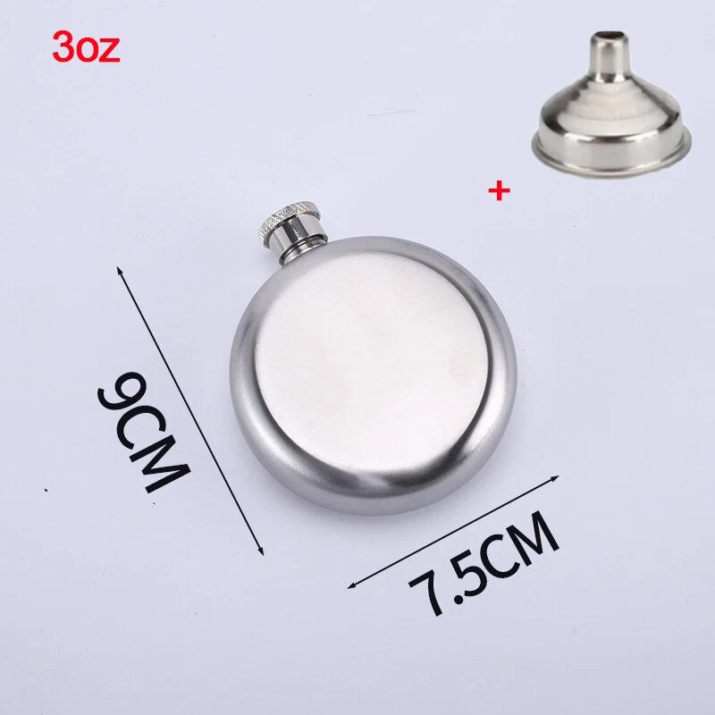 2/3/5/8 унций бутылка для водки и виски, колбы для спирта, русская круглая бутылка вина, подарки 3oz