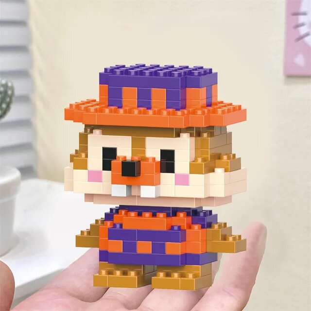 Disney Anime Princess Building Blocks Stitch Mickey Mouse mini Action Toys Фигурки, игрушки, кубики, сборные игрушки, подарки для детей