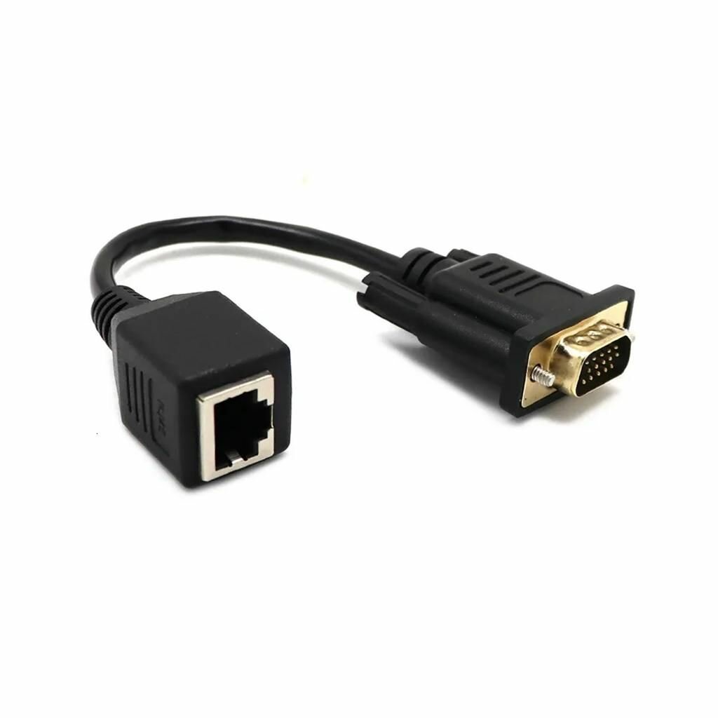 Комплект вилка-розетка, Удлинительный кабель адаптера VGA к RJ45-разъем