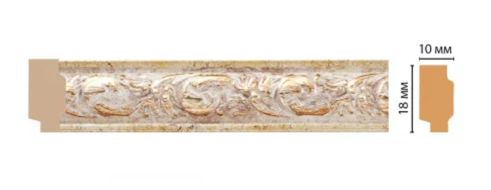 Молдинг Decomaster 158-553 В18хШ10хД2400 мм / Декомастер.