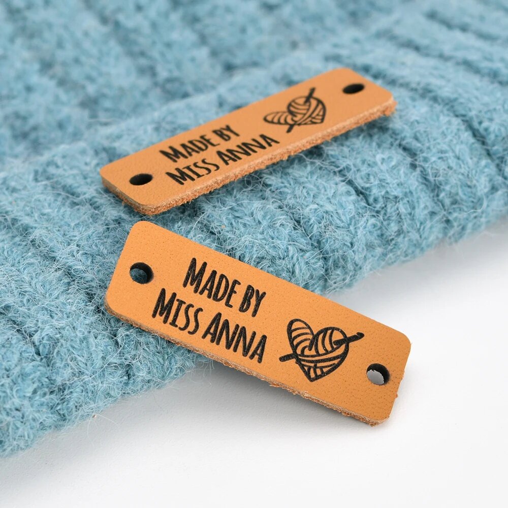 Кожаные бирки для рукоделия 25 шт No.4 Color 25pcs