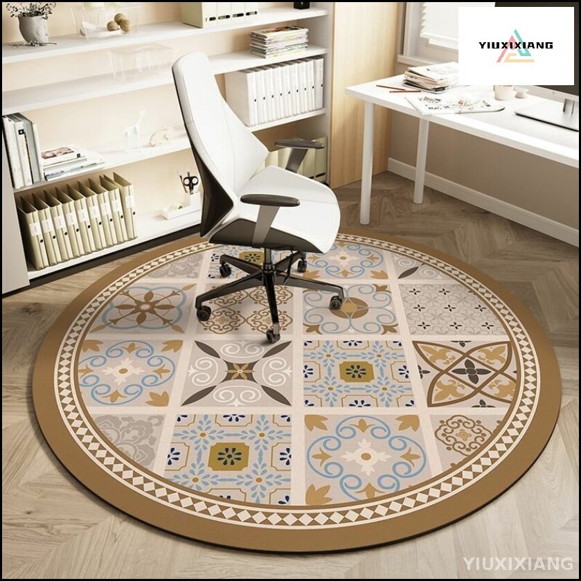 Эксклюзивный защитный коврик круглой формы для пола в спальню и гостиную