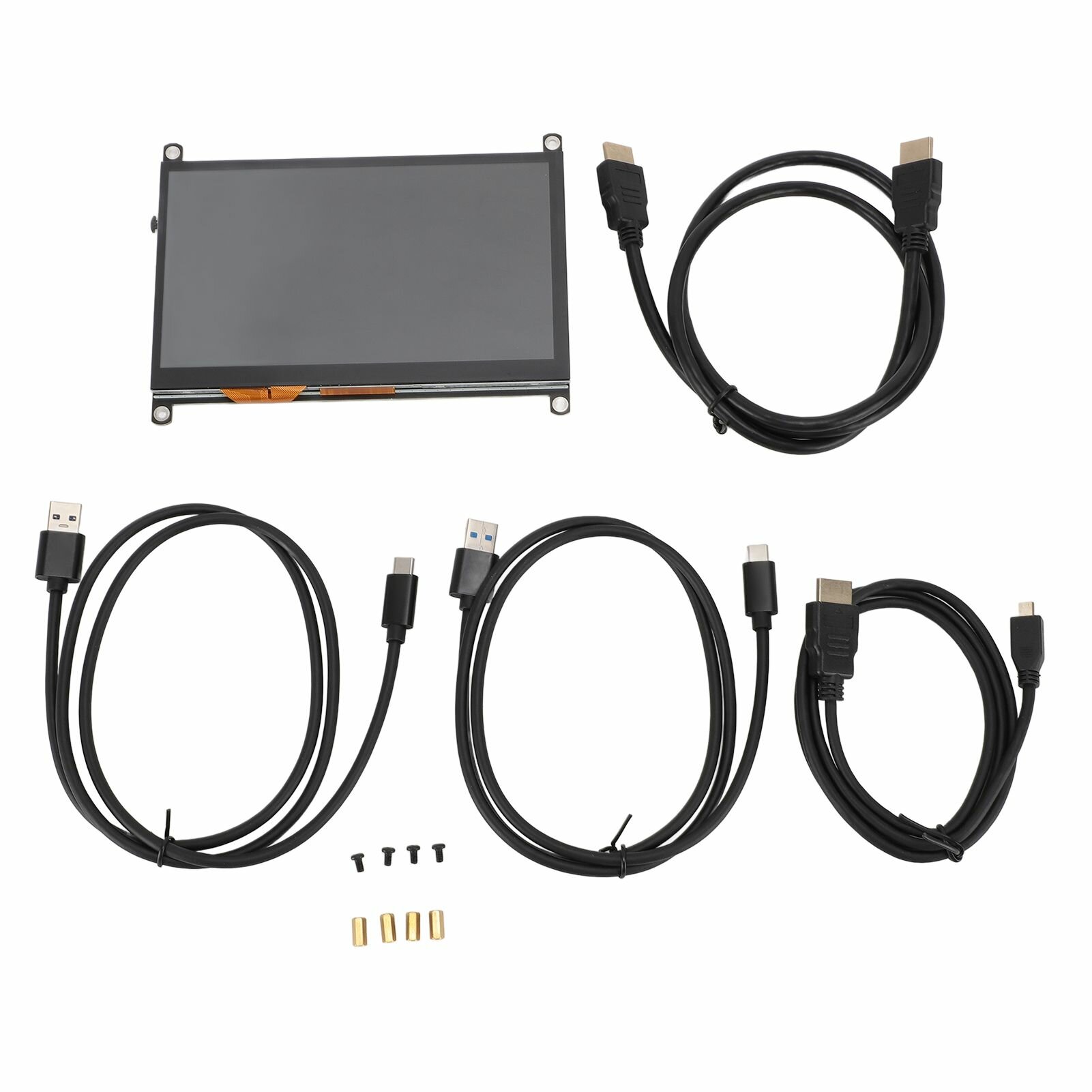 Дисплей 7", IPS, 1024x600, емкостный, HDMI, 2xUSB, переключатель с подсветкой
