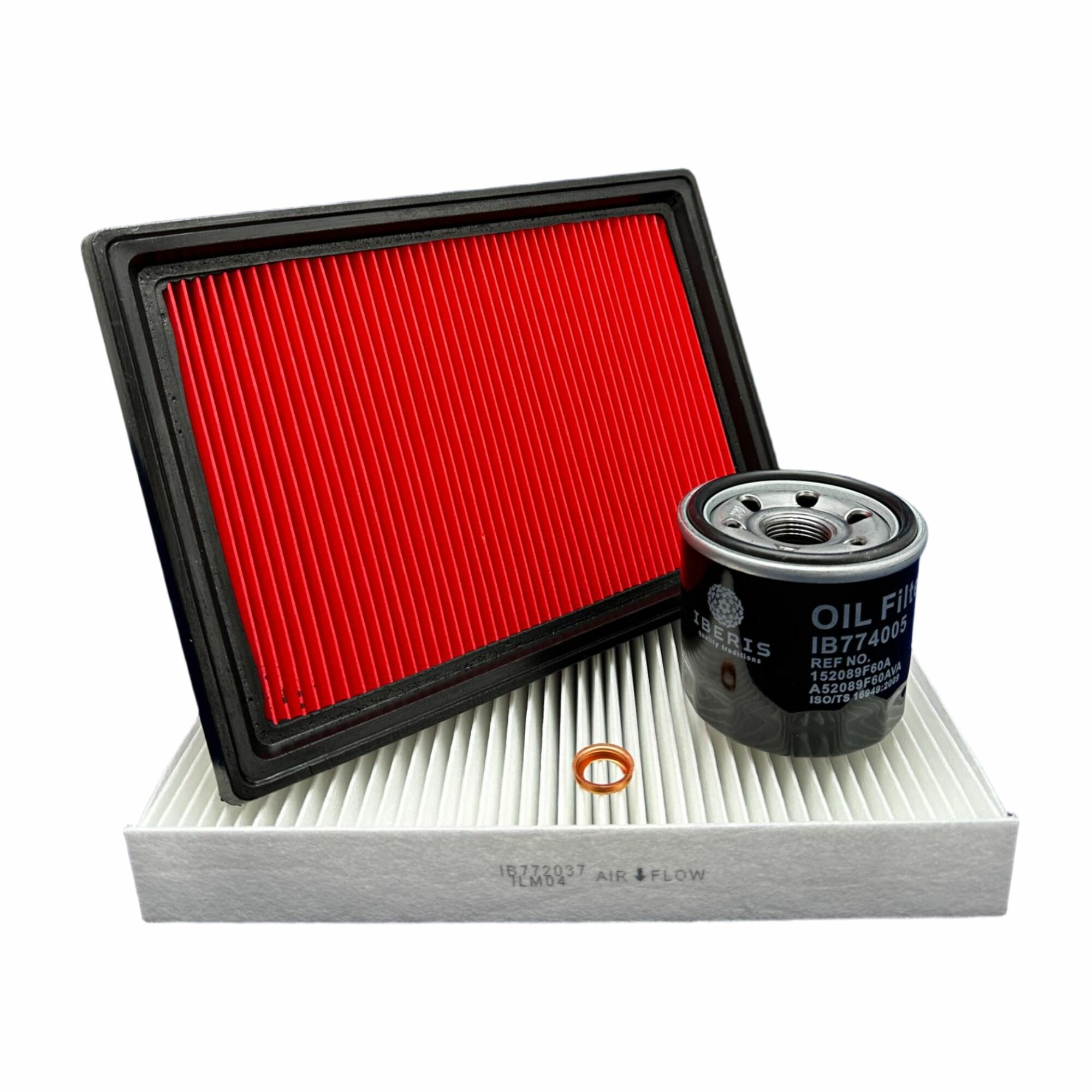 Фильтр (комплект) Iberis IB770035KIT NISSAN JUKE (F15), TIIDA (C13) (1.6) (117 Л. С.), IB774005, IB771094, IB772037