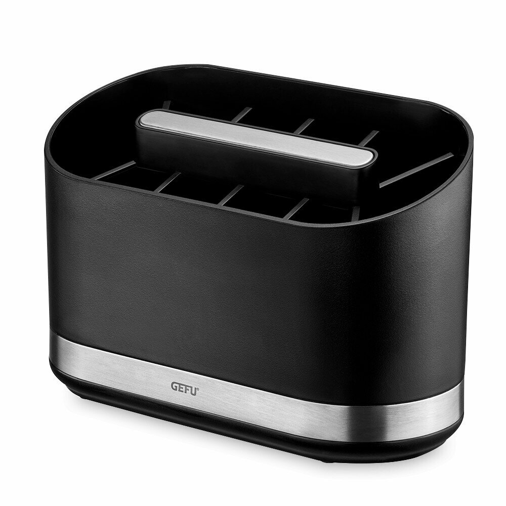 Подставка для кухонных приборов Smartline, 22 х 10,2 см, пластик, нержавеющая сталь 29252