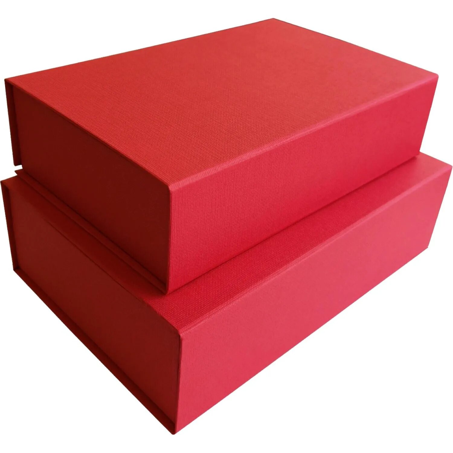 Набор подарочных коробок 2в1 на магните рогожка 250x170x70красн, Д10303П.280